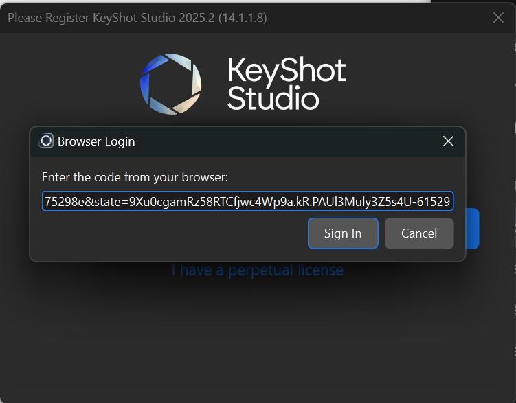 How to activate a Subscription License in KeyShot Studio 2025.2+